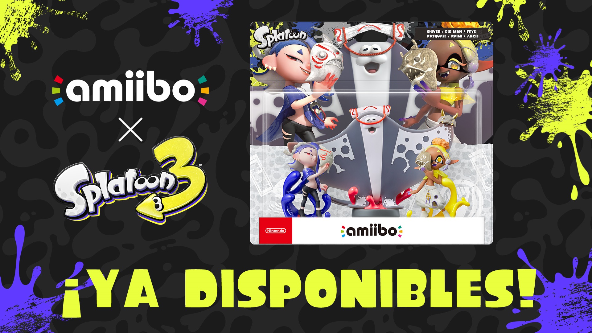 Nuevos Amiibos de Splatoon 3 ya disponibles | Versión Alpha