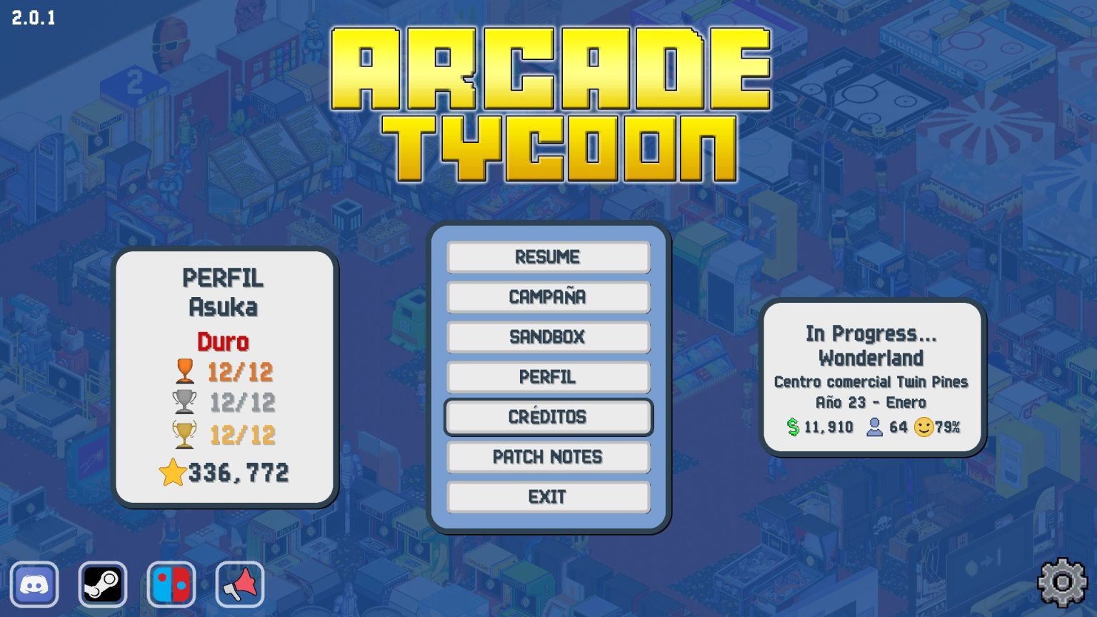 Análisis de Arcade Tycoon para Nintendo Switch y más | Versión Alpha