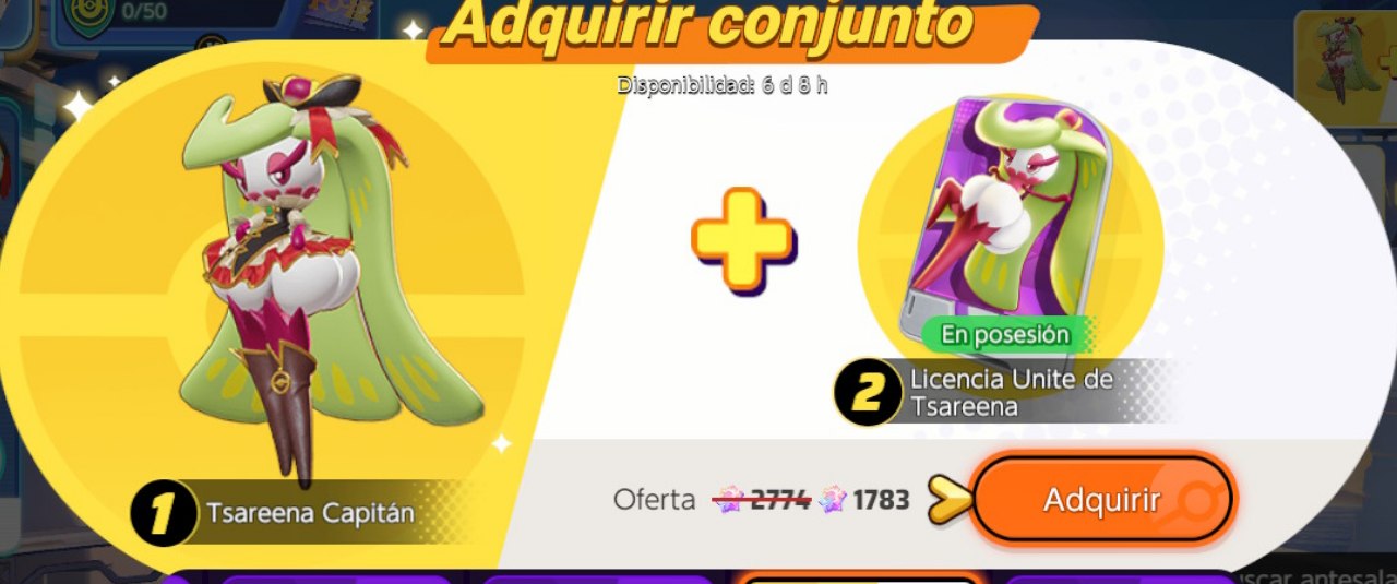Pokémon UNITE ha introducido el nuevo Holoatuendo de Tsareena Capitán