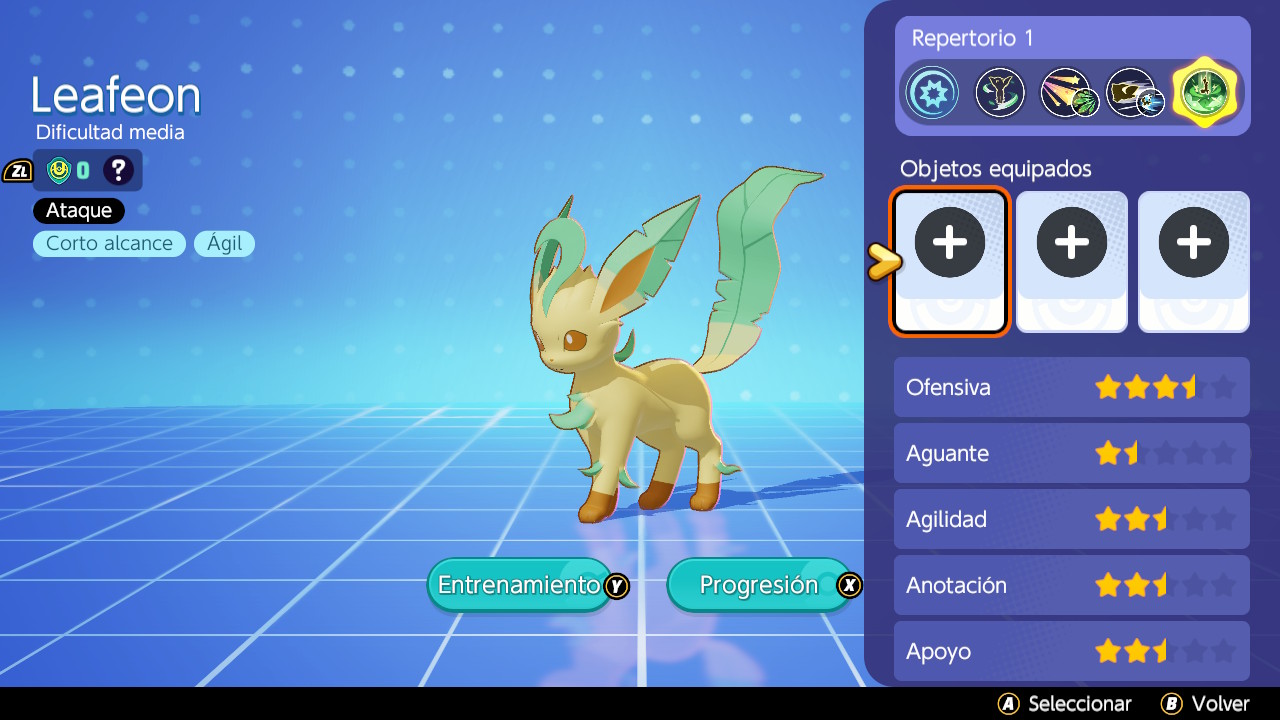 Ya puedes jugar como Leafeon en Pokémon UNITE