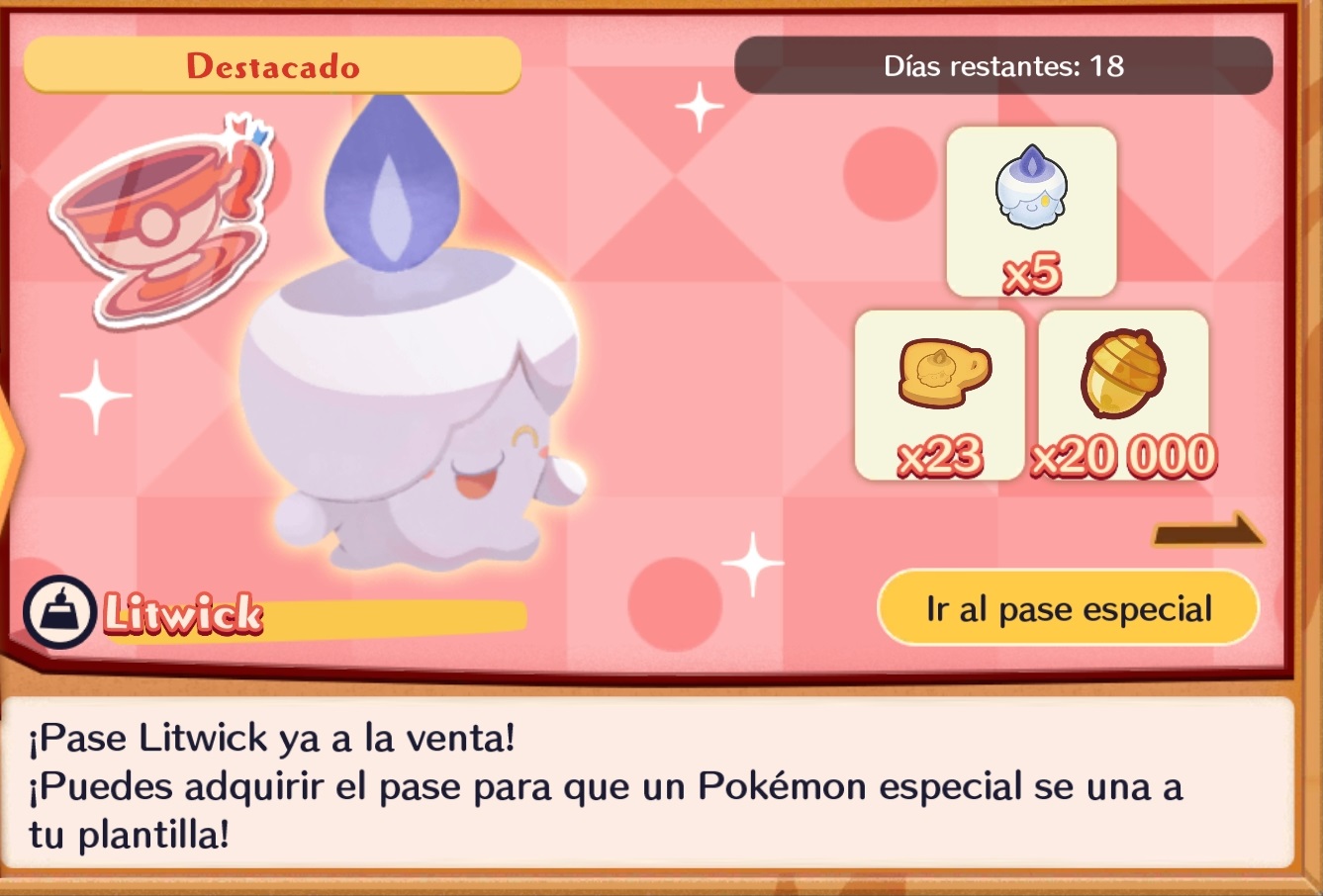 Pase de Litwick ya disponible en Pokémon Café Remix | Pokémon Alpha